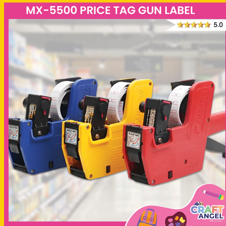 MX-5500 Gun Price Tag Label Durable Labeler Gun 8 Digits Price Tag ...
