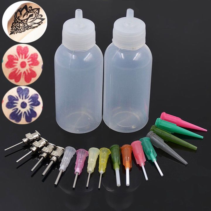 【COD💋Ready Stock】Henna Kit Applicator Bottle Paste Tattoo Body Art ...