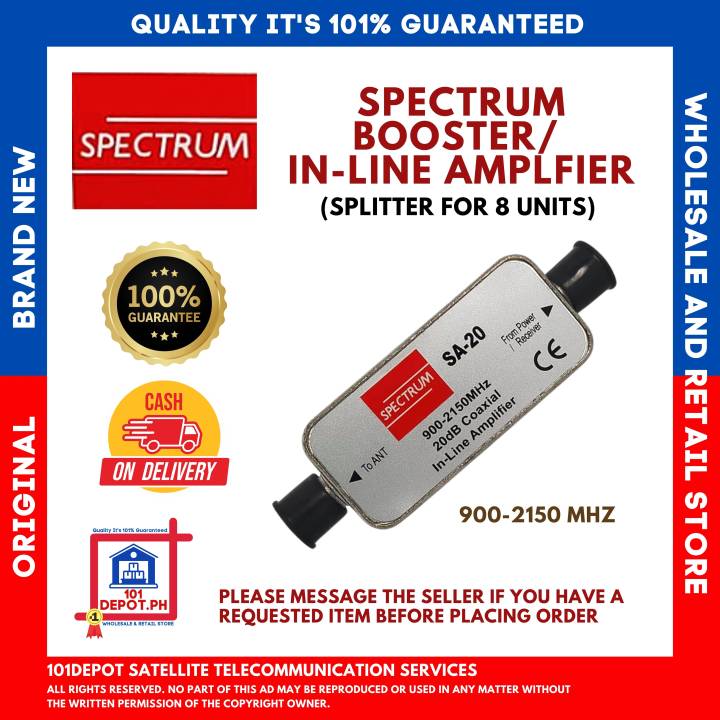 SPECTRUM BOOSTER/ IN-LINE AMPLIFIER 950-2150MHz | Lazada PH