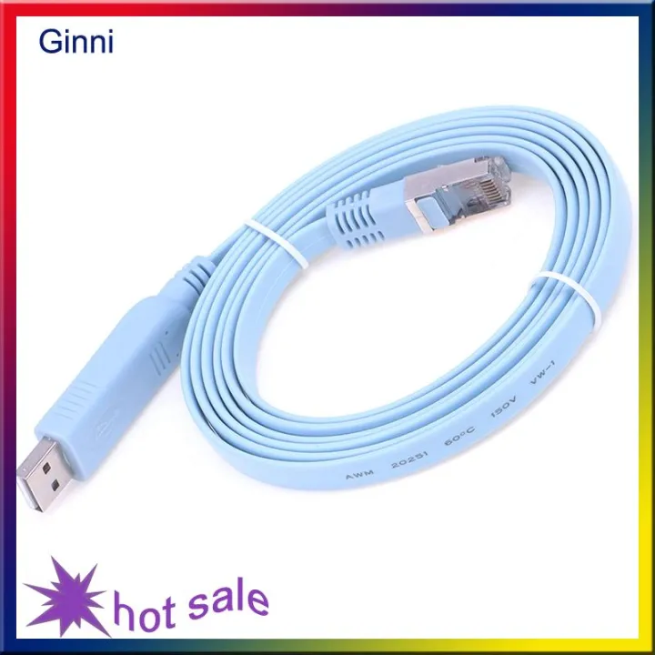 Ginni 1.8M USB To RJ45 USB To RS232 Serial To RJ45 CAT5 Console Adapter ...