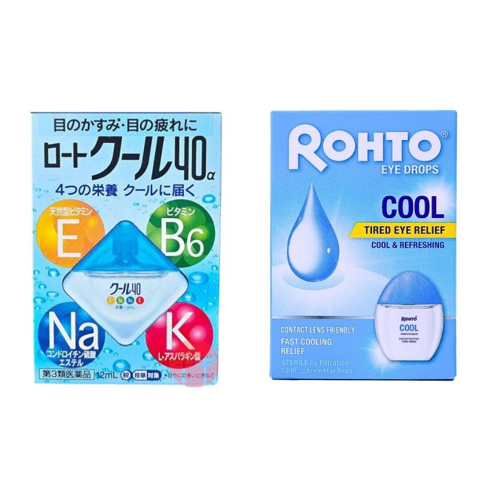 Rohto Eyedrops Blue Cool from Japan – Eye Drops to Relieve Eyestrain ...