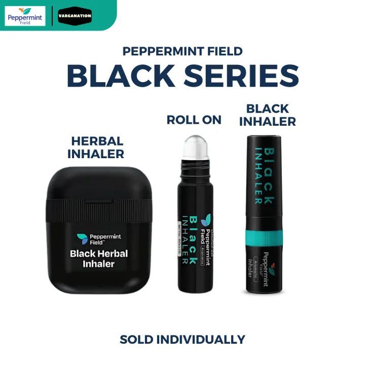 Peppermint Field Black Series - Black Inhaler , Herbal Inhaler and Roll ...