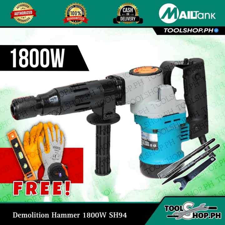 MAILTANK Demolition Breaker Hammer 1800W with FREE tape measure, level ...