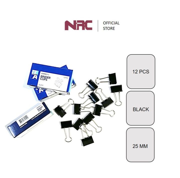Double A Metal Paper Double Clip | Binder Clip | 12 pcs/box | 25 mm ...