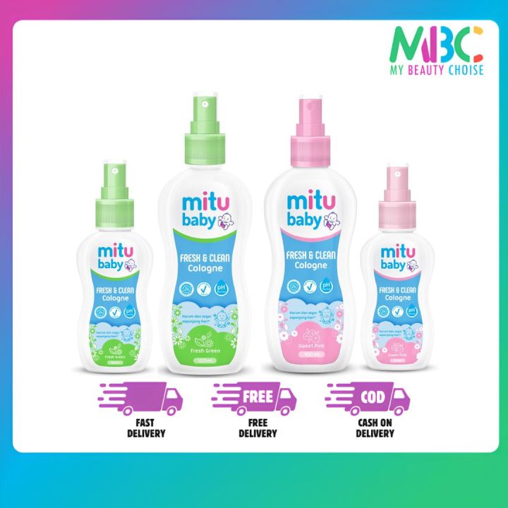 Mitu Baby Fresh & Clean Cologne (50ml / 100ml) | Lazada Indonesia