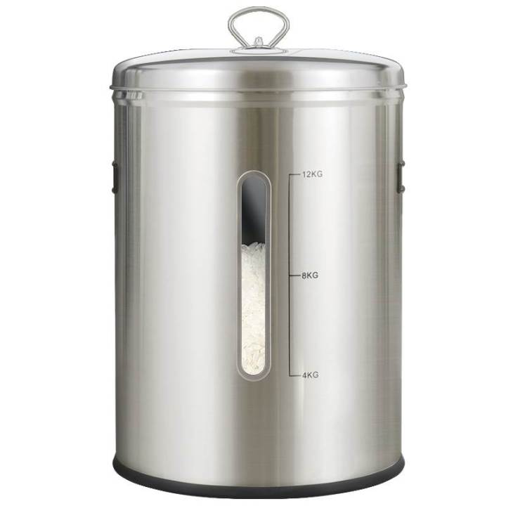 Stainless steel rice barrel household 50 kg insect tide sealed rice ...
