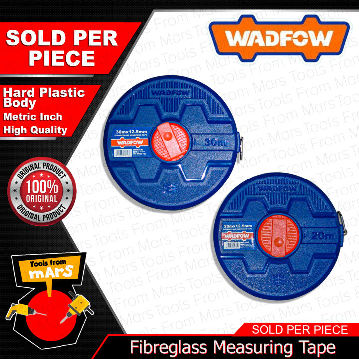 WADFOW Fiberglass Measuring Tape 20mx12.5mm|30mx12.5mm Tape Tools ...