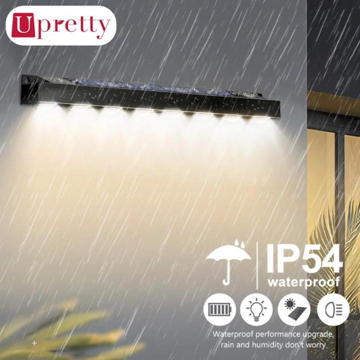 Solar Powered 8LED Wall Light - Waterproof Outdoor Garden Balcony ...