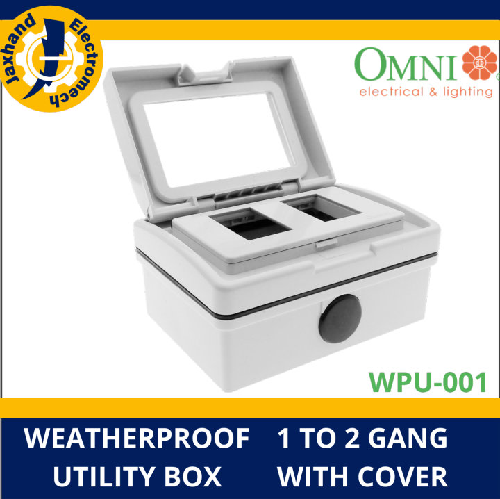 Omni Weatherproof Utility Box for 1Gang / 2 Gang with Cover Model WPU ...
