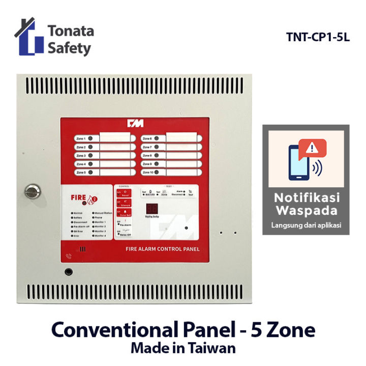 Fire Alarm Control Panel 5 Zone Tonata / MCFA Conventional | Lazada Indonesia