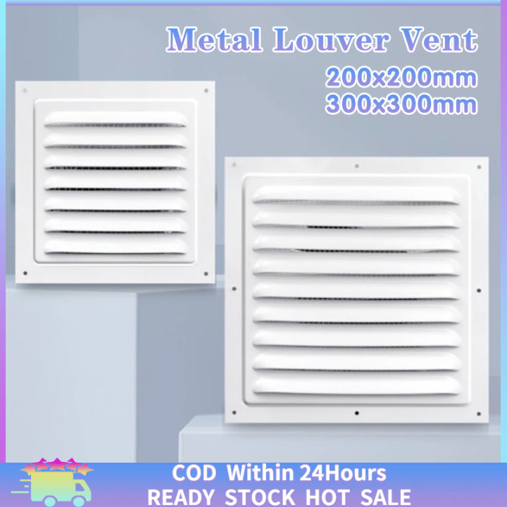 Metal Louver Vent Cover Vent Systems Grille Cover Built-in Insect ...