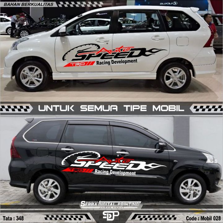 Cutting Sticker Mobil Avanza Brio Innova All Tipe Untuk Semua Mobil ...