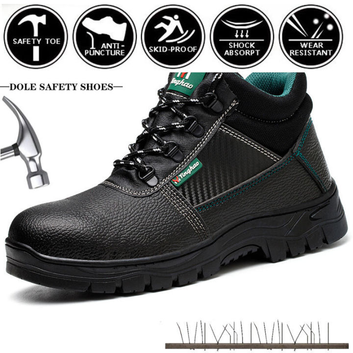 Men and Women Steel Toe Cap Work Safety Shoes Puncture-Proof Boots ...