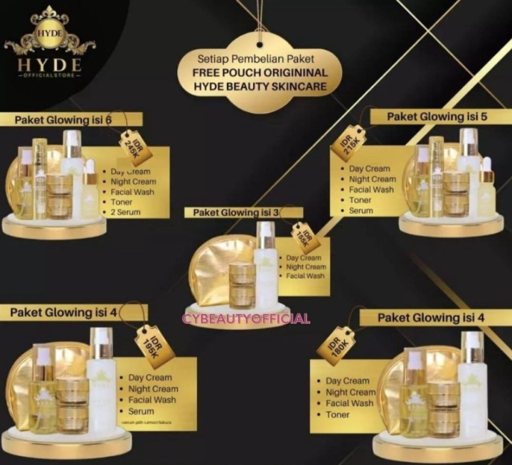 NIGHT CREAM HYDE.CREAM MALAM GLOWING HYDE SKINCARE | Lazada Indonesia