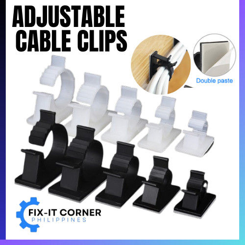 1pc Adjustable Cable Clips, Adhesive Cable Cord Holder, Cable Wire ...