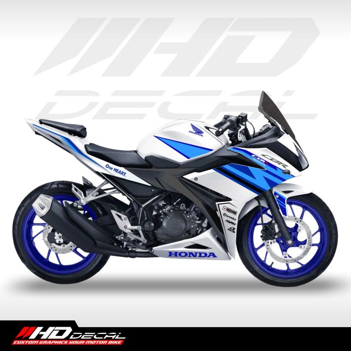 Striping custom CBR 150R facelift livery custom model biru putih, bisa ...