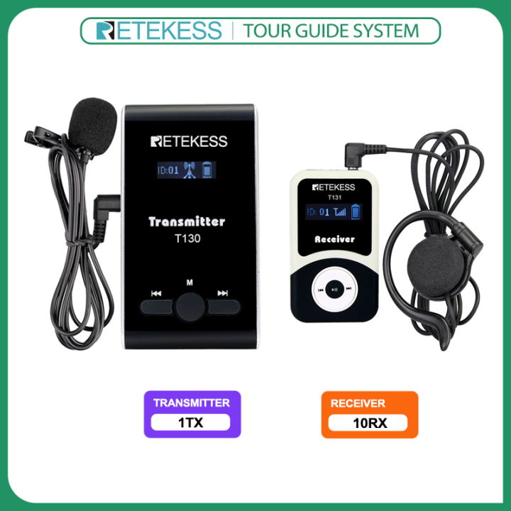 Retekess T130 99 ระบบไกด์นำเที่ยวไร้สายที่ใช้สำหรับฮัจญ์และอุมเราะห์ ...