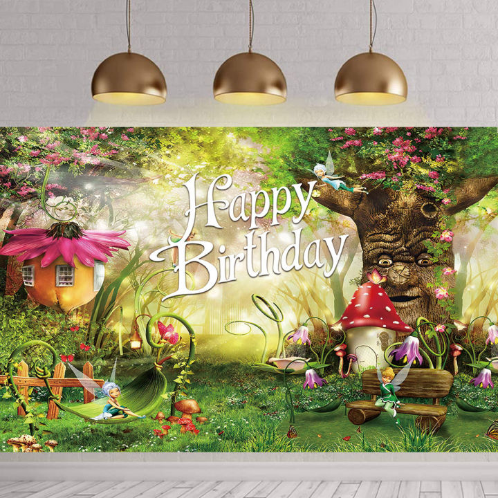 7x5ft Flower Fairy Dream Forest Photography Background for Flower Fairy ...