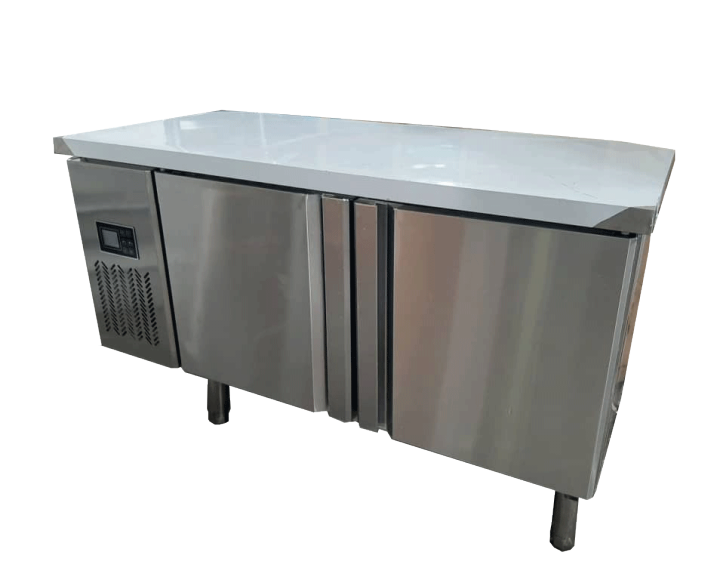 Stainless Steel 2 Door Counter Chiller / Freezer (Blower System) (Frost ...