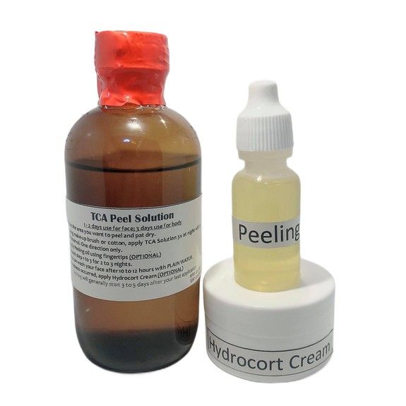 TCA Peel Set 15% (TCA Solution 120ml, Peeling Oil, Hydrocort cream ...