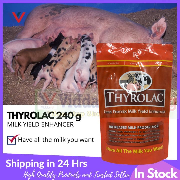 Viddavet - 240g Thyrolac Feed Premix Milk Yield Enhancer for pigs ...