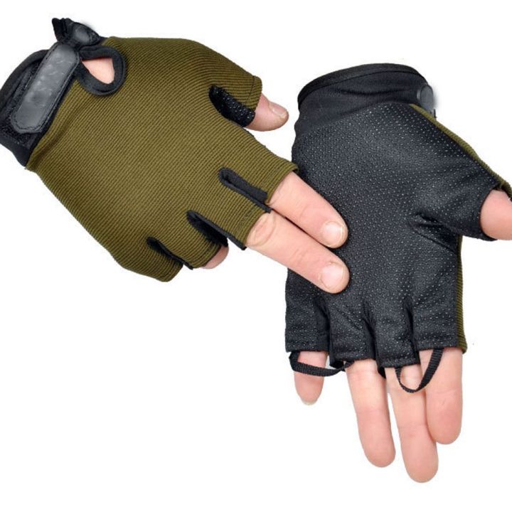 DSFDF กันลื่น กลางแจ้ง ถุงมือกีฬา ถุงมือยกน้ำหนัก ถุงมือฟิตเนส ถุงมือครึ่ง ครึ่งนิ้ว ถุงมือ ...