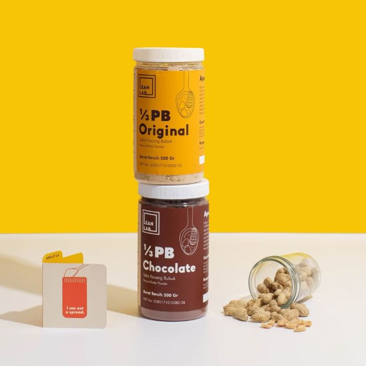 Lean Lab Twin Pack 500gr x2 Peanut Butter Powder / Selai Kacang Bubuk ...