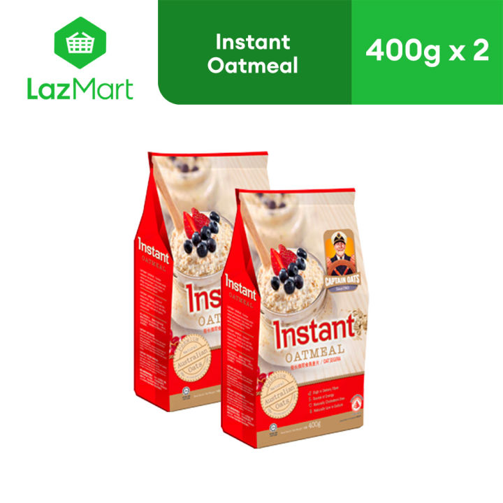 CAPTAIN INSTANT OATS POUCH 400g - Pack of 2 | Lazada PH