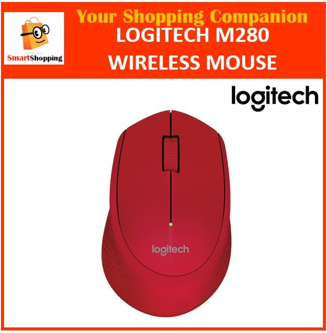 Logitech M280 Basic Wireless Mouse (Red) | Lazada Singapore