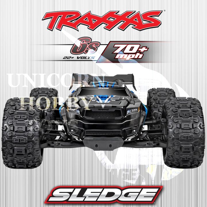 Traxxas Sledge 6s VXL Brushless Monster Truck TQi 2.4Ghz Remote Control Car Evolved Version Of ...