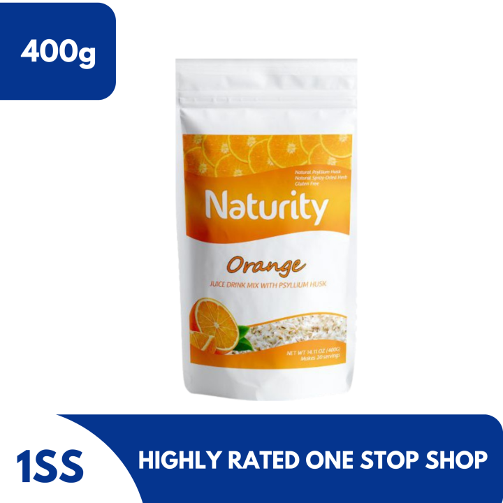 Naturity Orange Juice Drink Mix with Psyllium Husk, 400g | Lazada PH