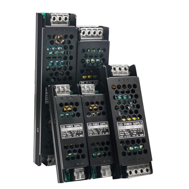 【Free shipping】 60w 100w 200w 300w 400w Power Supply Ac 220v To Dc 12v 24v Transformer Led ...