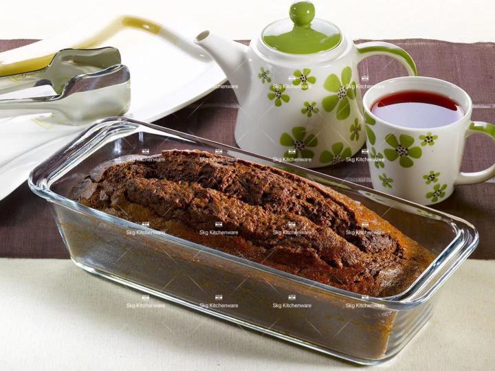 Pasabahce Borcam B59104/1630ml Rectangle Ovenware Tray Cake Dish ...
