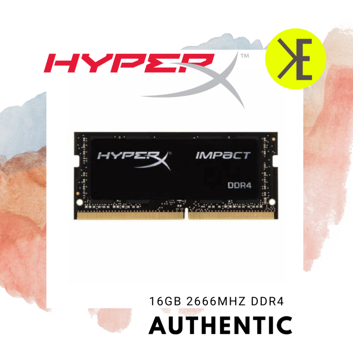 Kingston HyperX Impact DDR4 Laptop Memory 16GB 2666MHz CL15 SODIMM Ram | Lazada PH