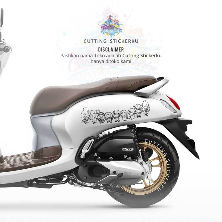 Cutting Stiker One Piece Chibi Squad Variasi Motor Mobil Sticker Anime ...