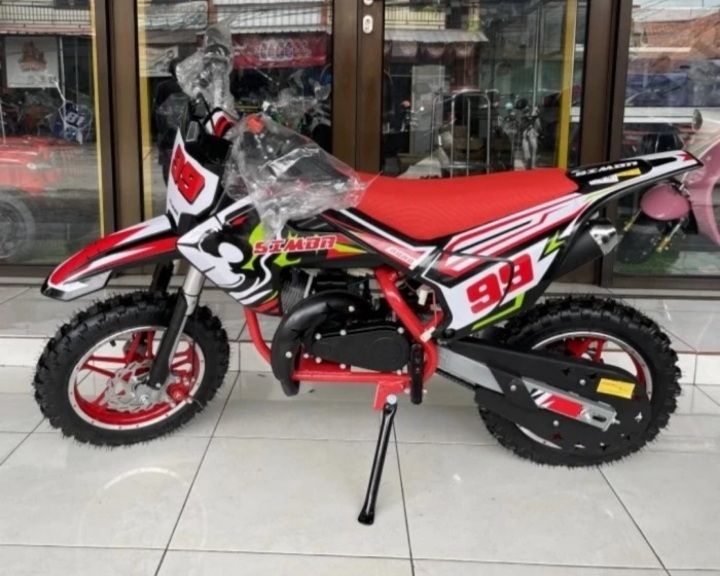 MOTOR BENSIN MINI TRAIL DOUBLE STARTER 50CC - Motor CROSS Anak - Motor ...