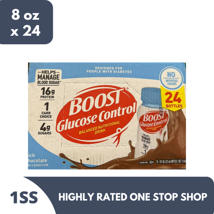 Boost Glucose Control Rich Chocolate 8 oz x 24s (Exp June 2025) | Lazada PH