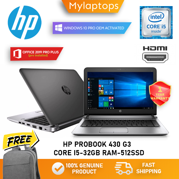 HP PROBOOK 430 G3 ULTRABOOK [ CORE i5 / UP TO 32GB RAM AND 512GB SSD ...