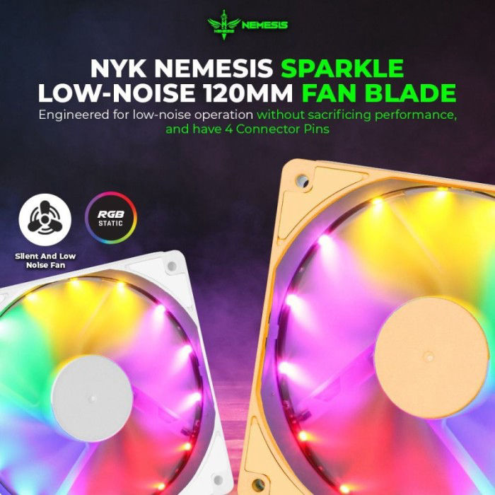 NYK Fan Case RGB Nemesis Sparkle - Fan Casing Statis 12 cm | Lazada ...