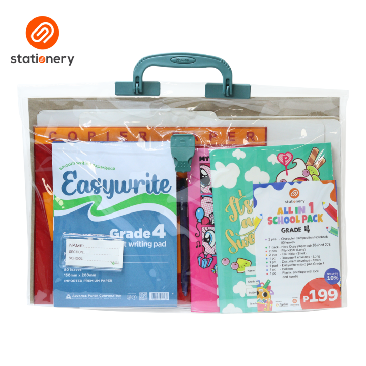 【Hot】 All in 1 School Pack - Grade 4 | Lazada PH