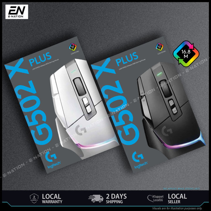 Logitech G502 X PLUS LIGHTSPEED Wireless RGB Gaming Mouse - LIGHTFORCE ...