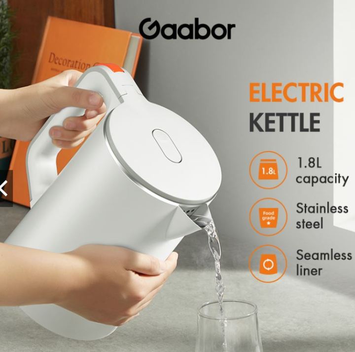 Gaabor 1.8L Kettle Steam Induction Rapid Boiling Triple Safety ...
