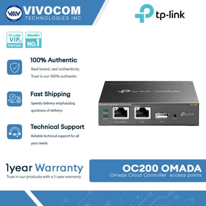 TP-Link OC200 Omada Cloud Controller Supports Professional Centralized Management for Wi-Fi ...