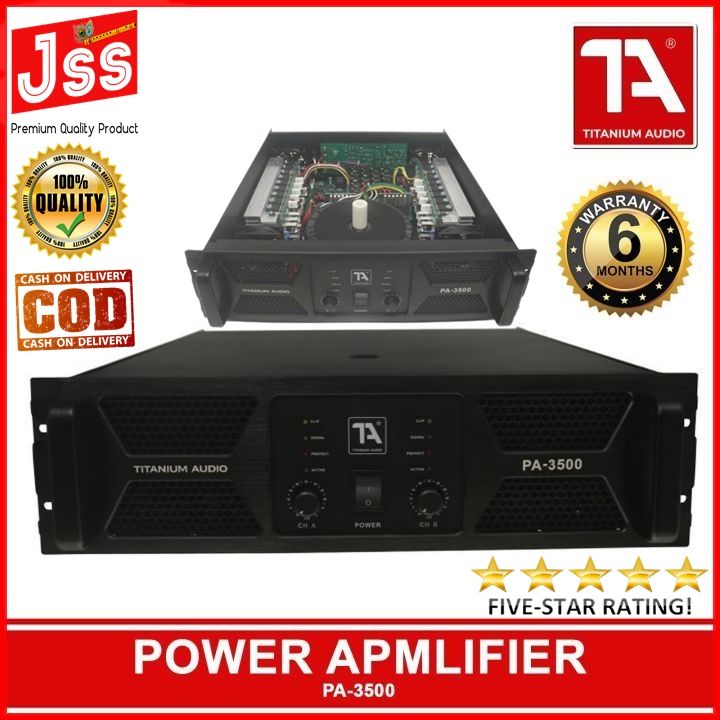NEW 2023 Upgraded Titanium Audio PA 3500 HD / Power Amplifier / 2000w ...