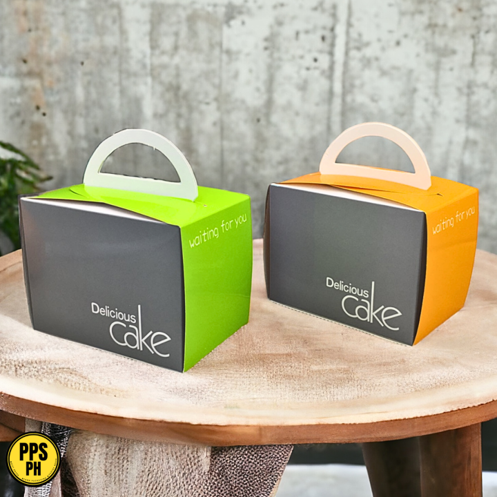 5pcs Cake Box with Handle Pastry Kraft paper Case Cake Cookie Food ...