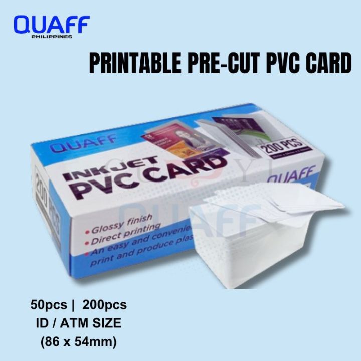 Quaff Printable Pvc Pre-Cut Cards For Direct Id Printing | Lazada PH