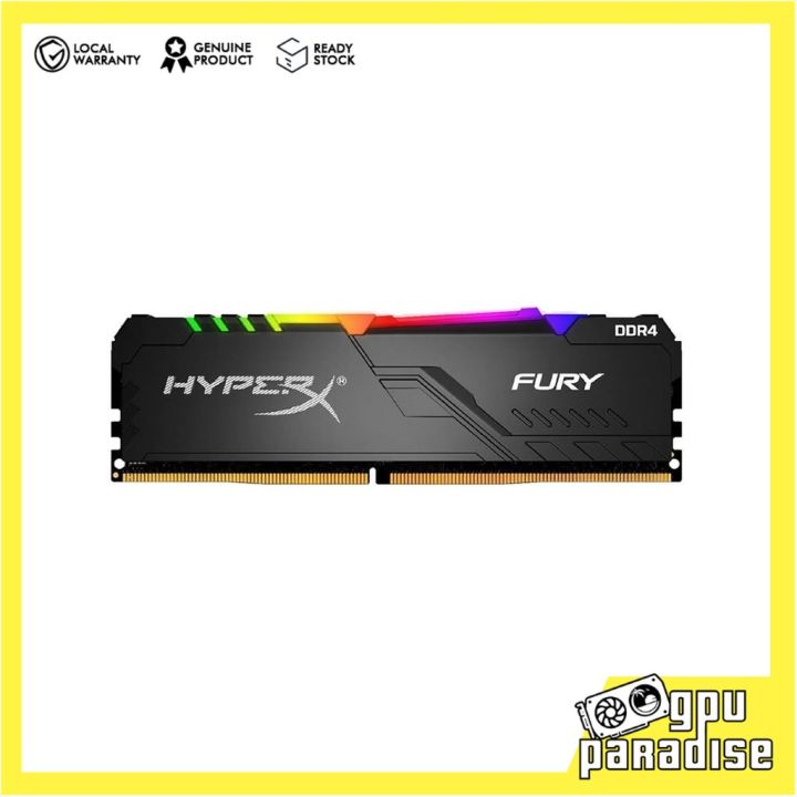 KINGSTON HYPERX FURY RGB 8GB/16GB/32GB DDR4 2666MHZ MEMORY RAM | Lazada