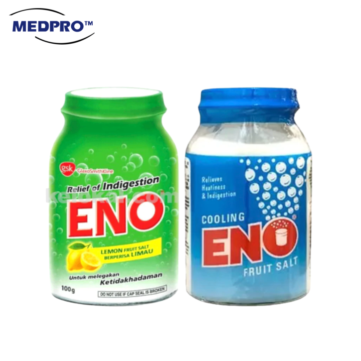 ENO Antacid for Gastric Discomfort, Original / Lemon 100g MEDPRO ...