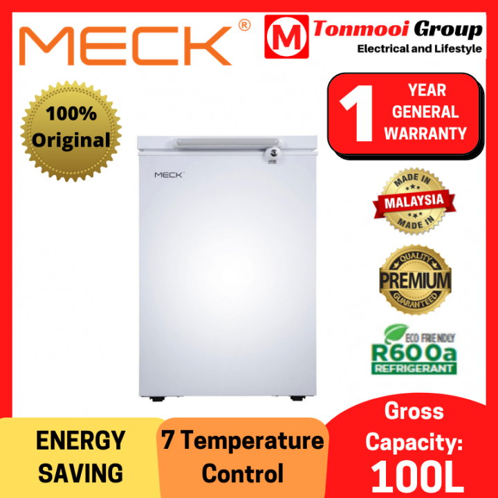 MECK Chest Freezer 100L Single Door MFZ-80R6 (PETI SEJUK BEKU) - [100% ...