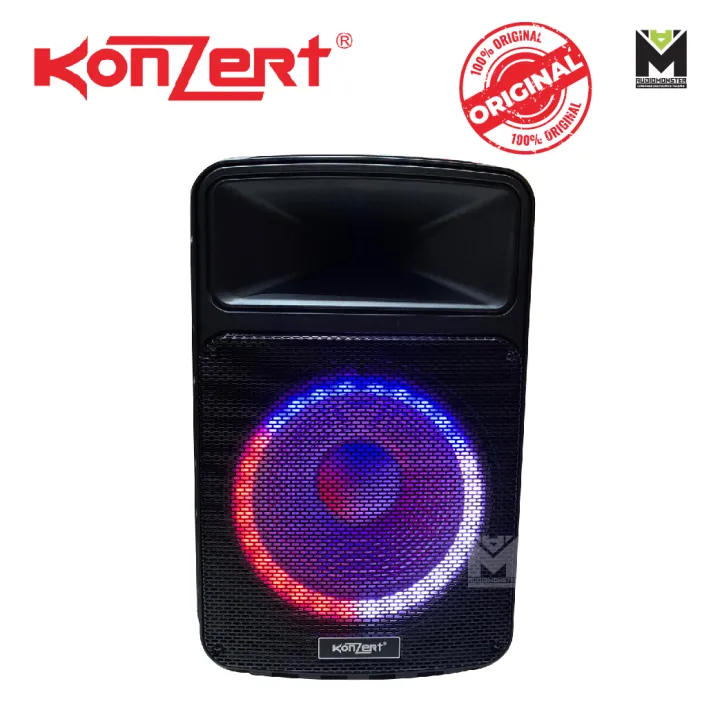 Konzert PA-12 MK2 12 inch 400W Portable Trolley Speaker with USB/SD, FM ...